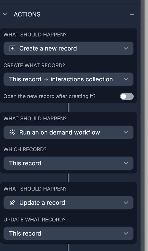 Rearrange Action Button Actions - Feature Requests - Noloco