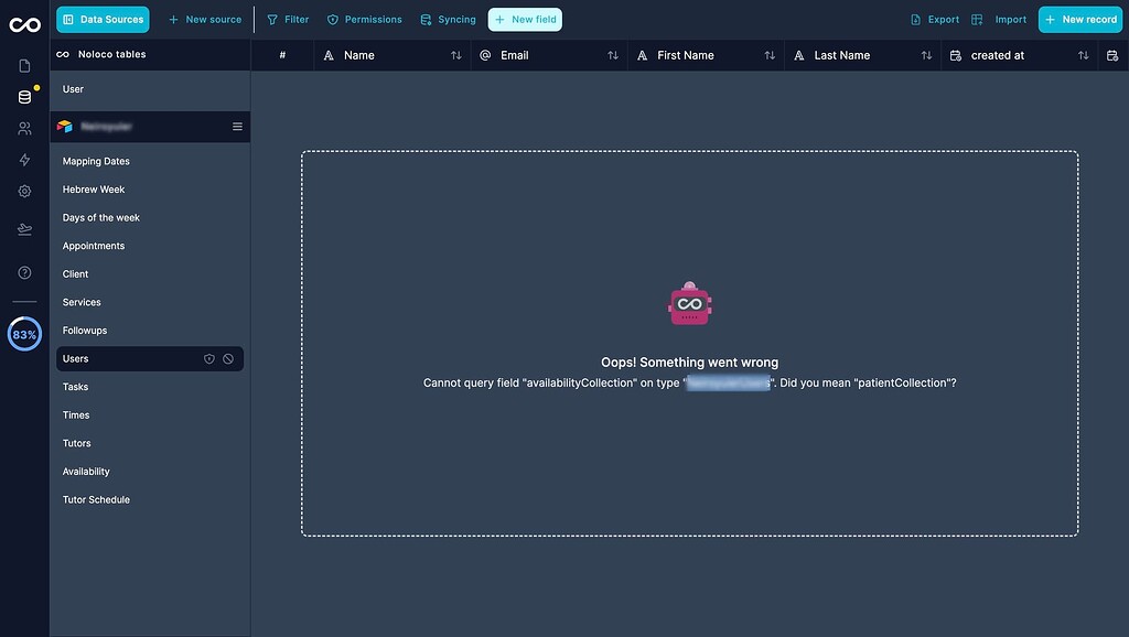 Airtable User table broke after user sync - Ask for Help - Noloco
