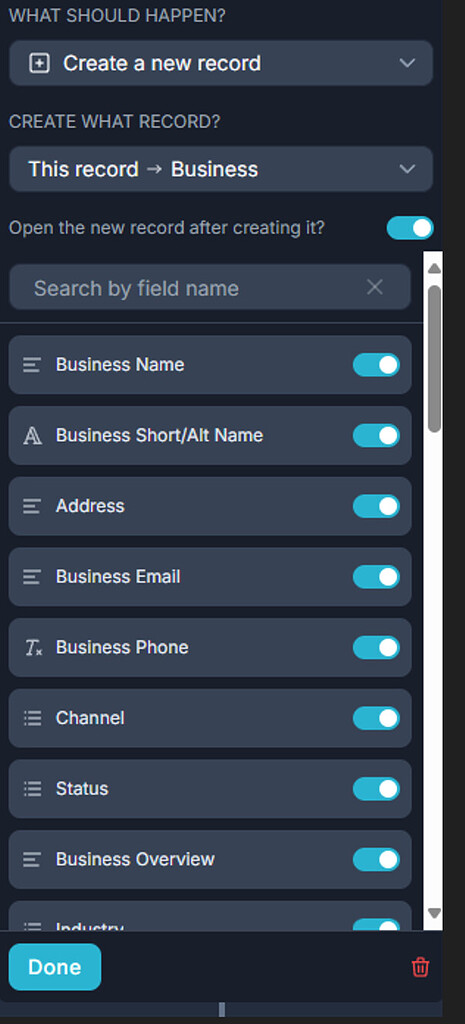 Button error - Create new record - Bugs - Noloco