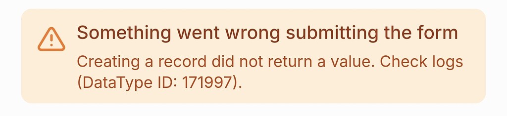 Error when creating records (Airtable source) - Bugs - Noloco