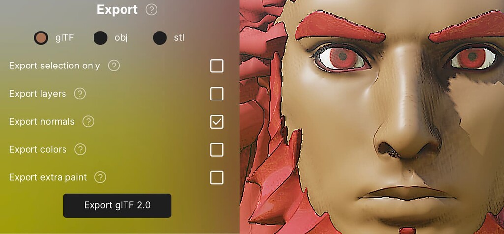 Exporting 3D sculpt on Procreate beta / UV issue - Feature Request ... Exporting 3D sculpt on Procreate beta / UV issue - Feature Request ...