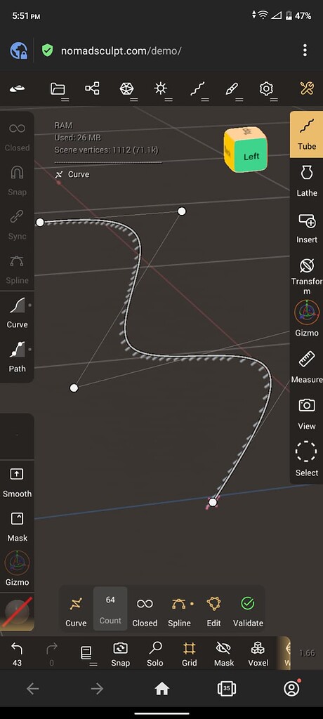 About a new curve feature - Feature Request - Nomad Sculpt