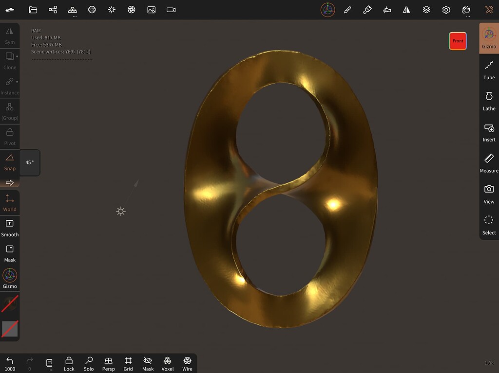 Allow option for multiple axes of radial symmetry simultaneously - Feature Request - Nomad Sculpt
