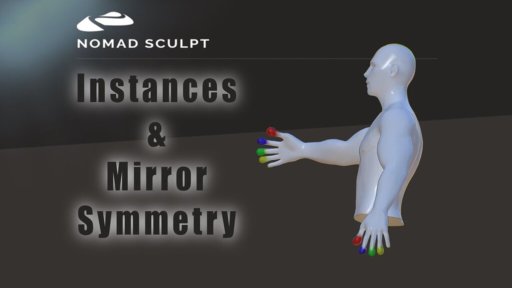 Nomad Sculpt - Instances / Groups & mirror symmetry (V1.66 -20.10.2022) - Tips, Tutorials and ...
