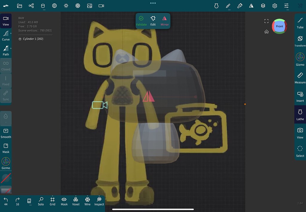 Deffective mirror - Tips, Tutorials and Help - Nomad Sculpt