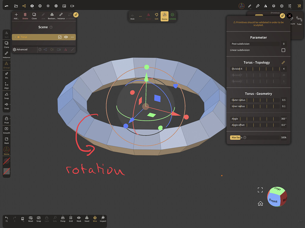 Torus - rotation option - Feature Request - Nomad Sculpt