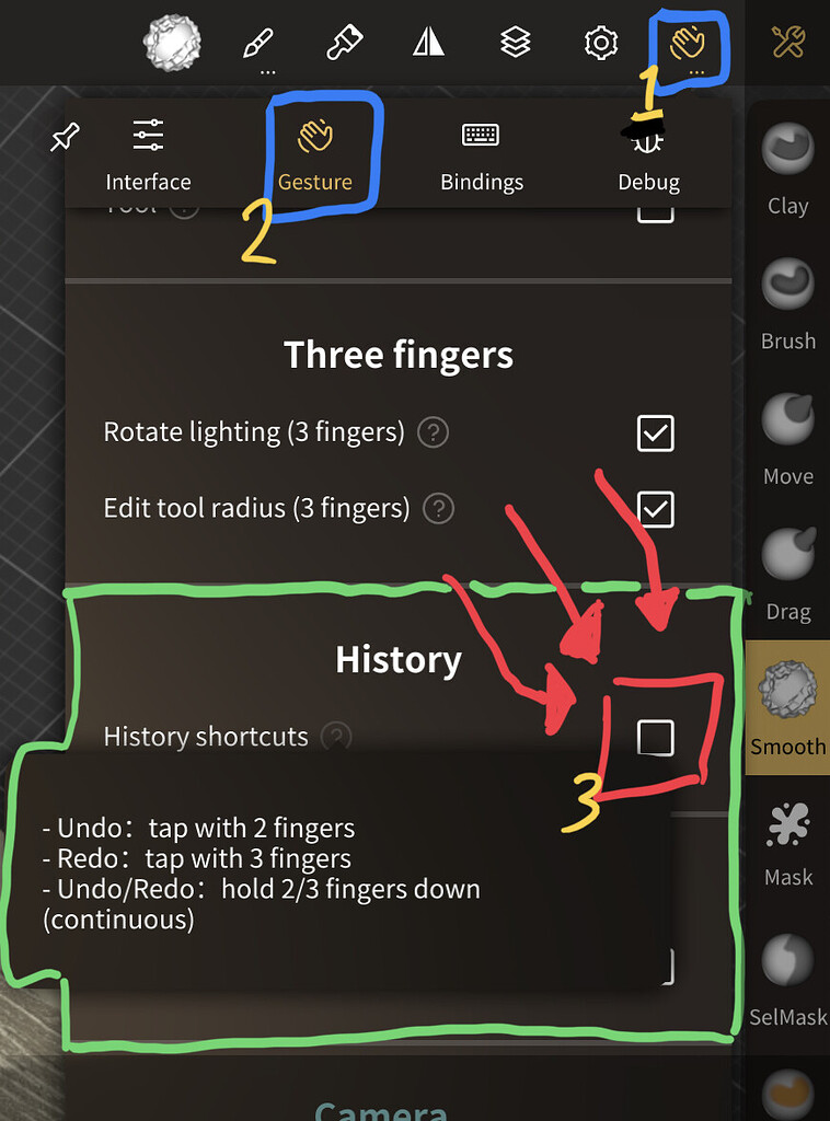 How do disable Two Finger Undo / Three Finger Redo (History Shortcuts) - Tips, Tutorials and ...