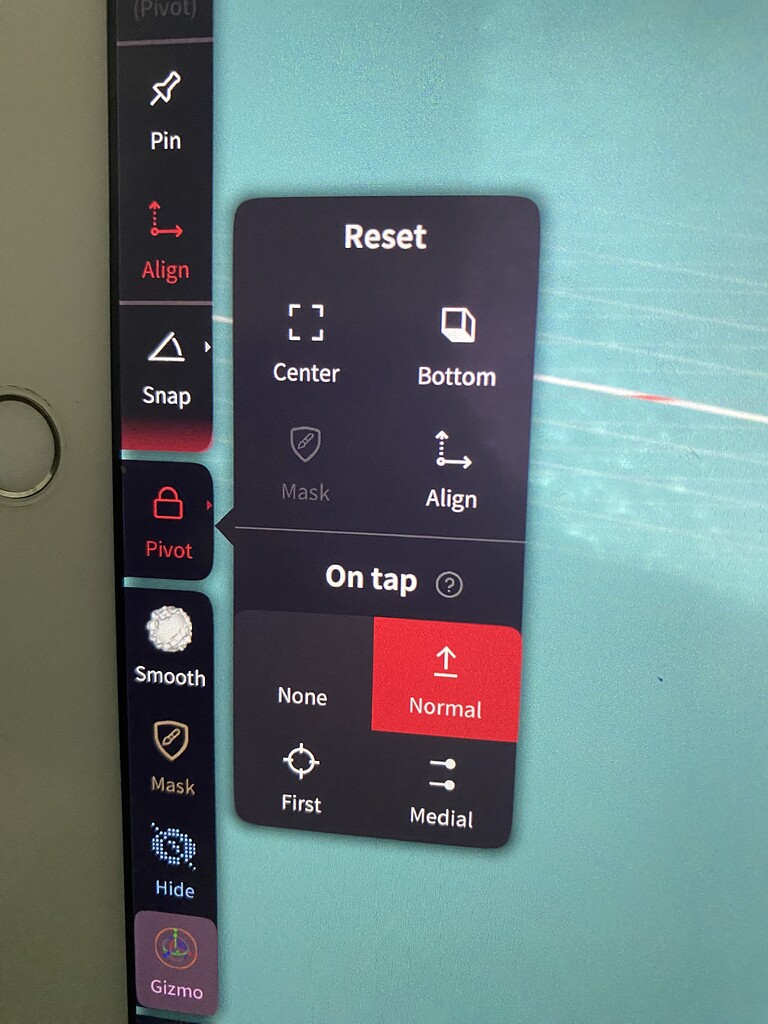 No rotation in edit pivot mode - Bug Report - Nomad Sculpt