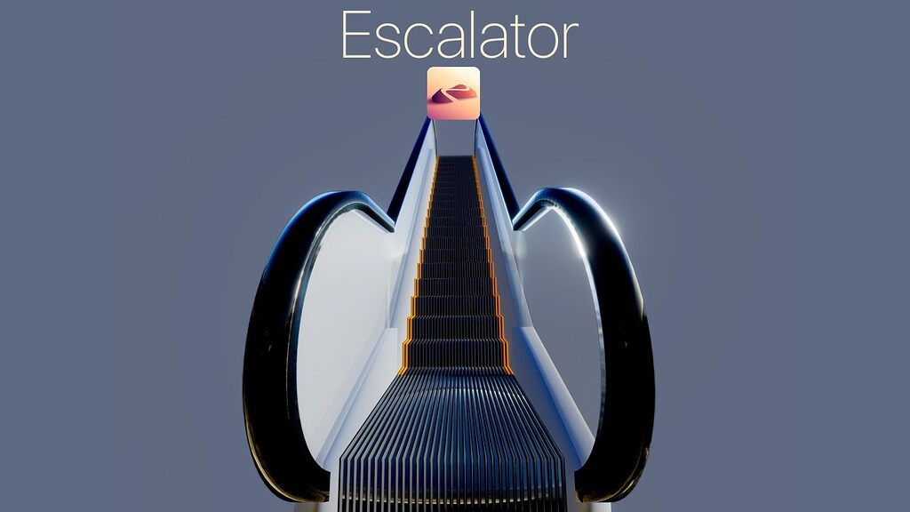 Escalator animation tutorial - Tips, Tutorials and Help - Nomad Sculpt
