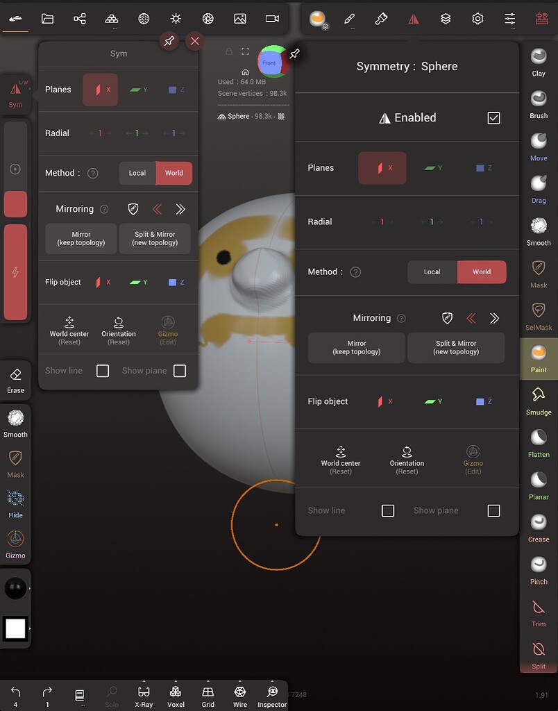 Simplify UI suggestions - Lounge - Nomad Sculpt