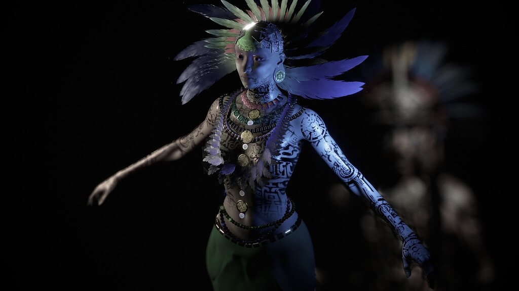 Aztec princess - Artwork - Nomad Sculpt