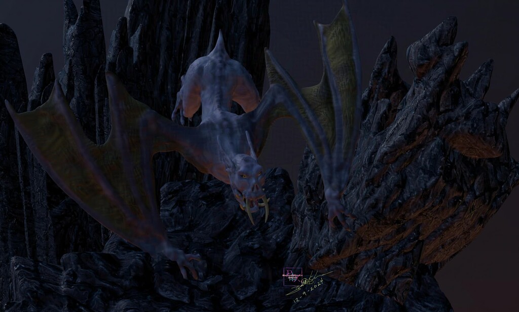 Vampire Beast - Artwork - Nomad Sculpt