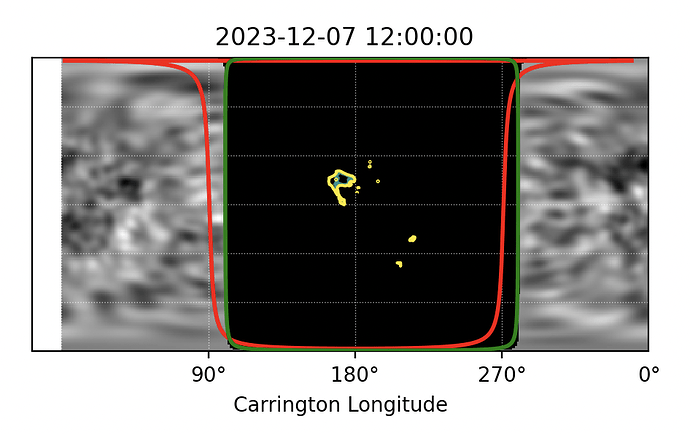 Plotting Maps From Different Times On Same Carrington Map Sunpy Openastronomy Community