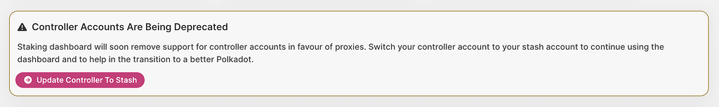 Staking Controller Deprecation Plan + Staking UI Leads Comms - staking ...