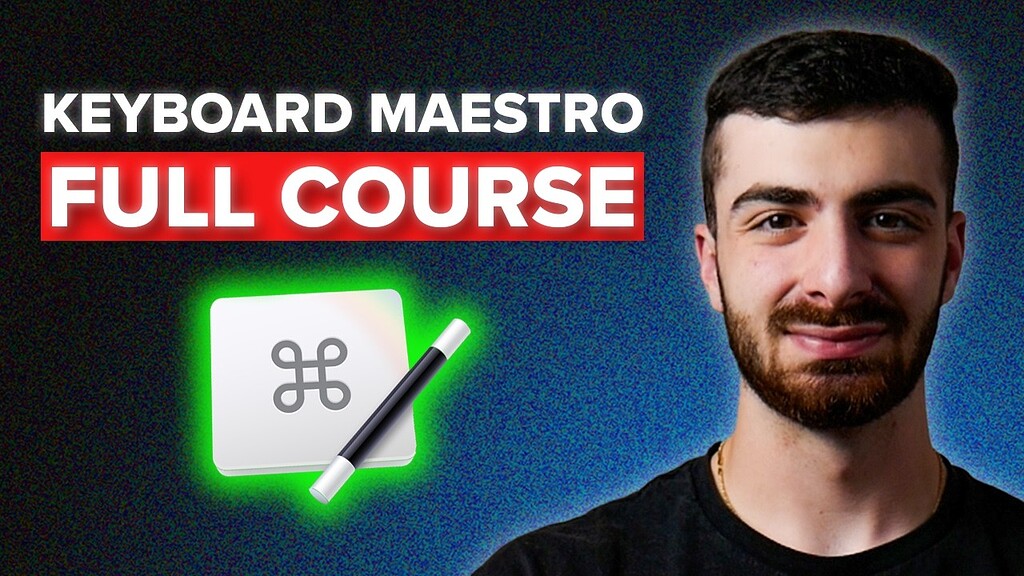 Keyboard Maestro - tutorial - Lounge - RapidWeaver Support Forum
