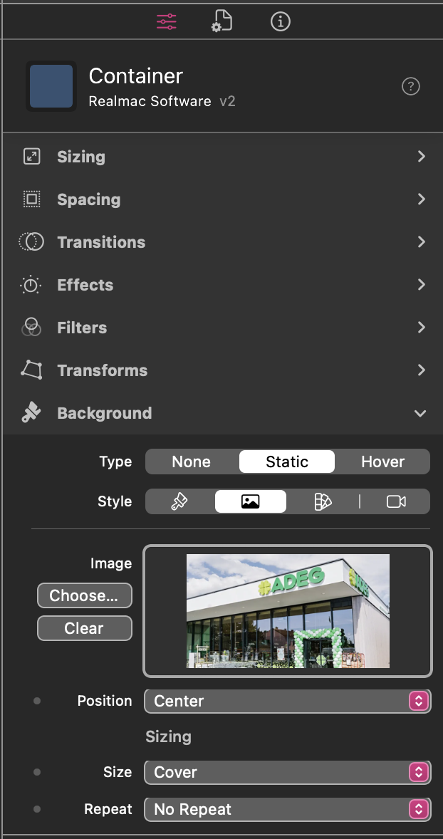 Elements-CMS / Background-Image - Elements CMS - RapidWeaver Support Forum