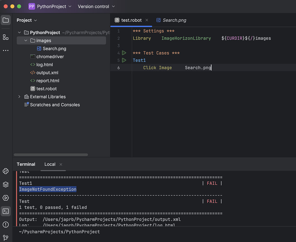 ImageHorizonLibrary - Libraries - Robot Framework