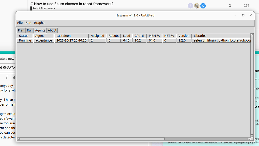 Can't get RFSWARM robot script execution logs in the result repository - Tools - Robot Framework