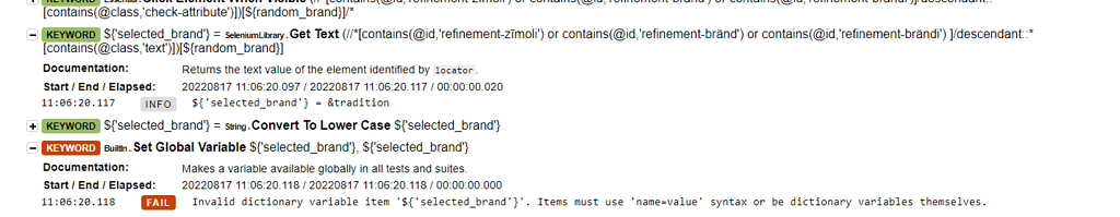Escaping special Characters when use 'Get Text' keyword - SeleniumLibrary - Robot Framework