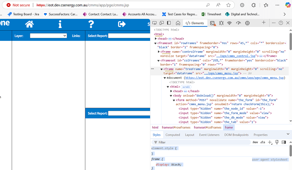 Not able to select element within nested frame - Robot Framework - Robot Framework