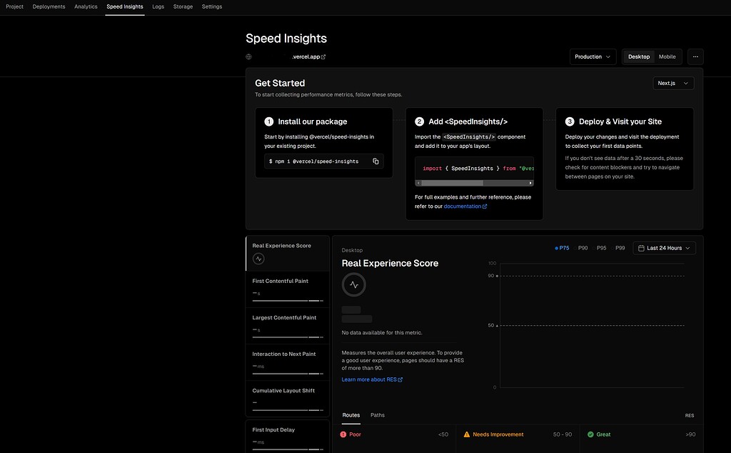 Vercel Speed Insights - 🌵 Needle Engine - Needle