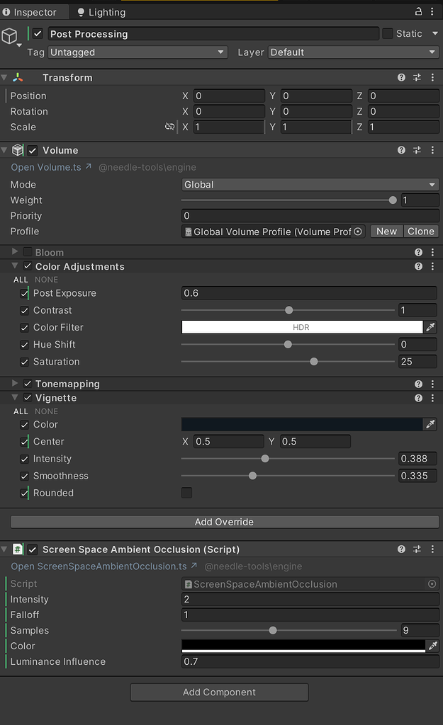 Trying to add post processing in Unity - 🌵 Needle Engine - Needle