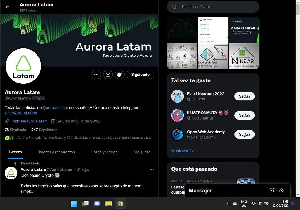 [REPORT] Aurora LATAM August, Mid Sept - Aurora Community reports - Aurora