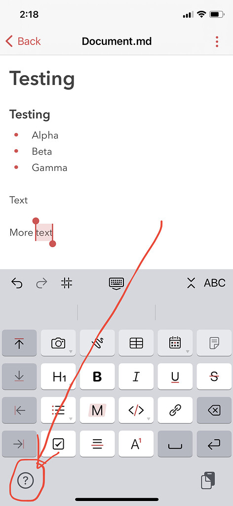 Help button on custom keyboard inactive - Panda Bug Reports - Bear Community