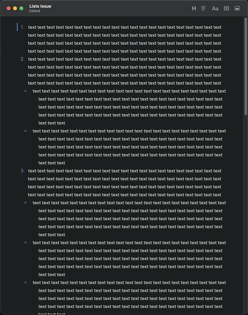 Mixed Lists Indentation Not Properly Indented Panda Bug Reports Bear Community 7973