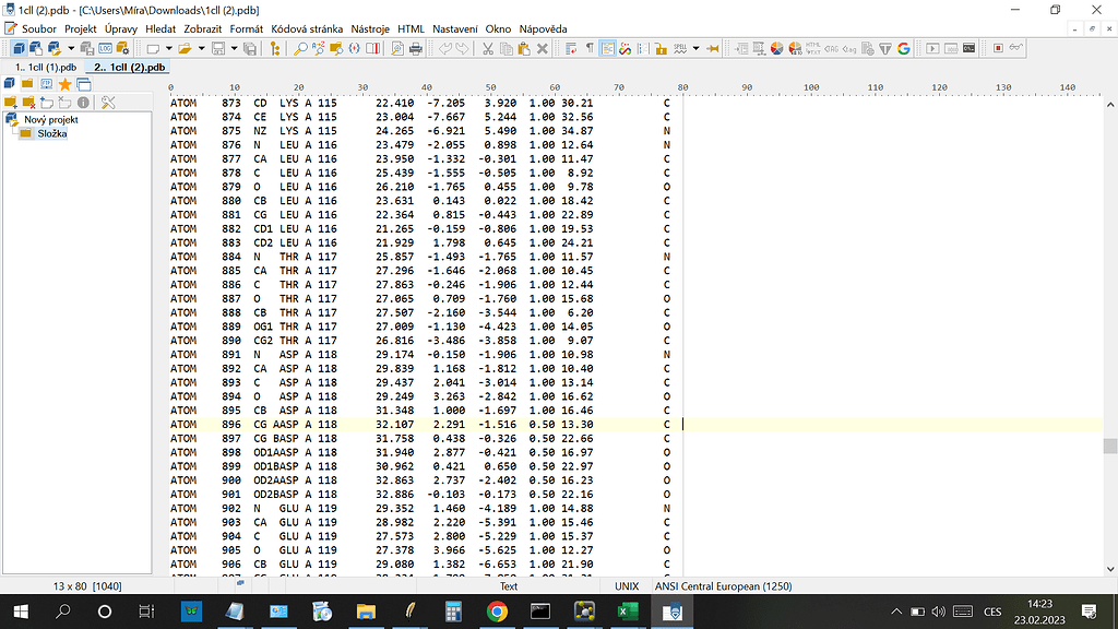 Error message - inconsistency in your data - HADDOCK - BioExcel