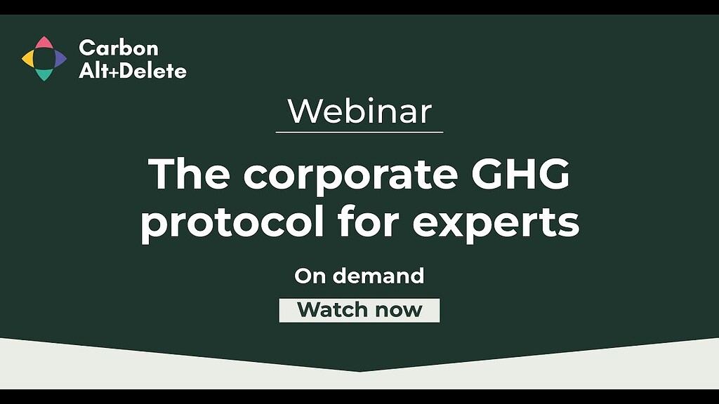 The Corporate GHG Protocol for Experts - Greenhouse Gas Protocol ...