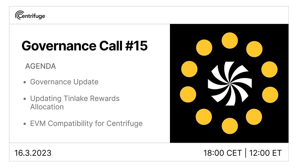 Centrifuge Governance Call #15 | 2023-03-16 - Announcements ...