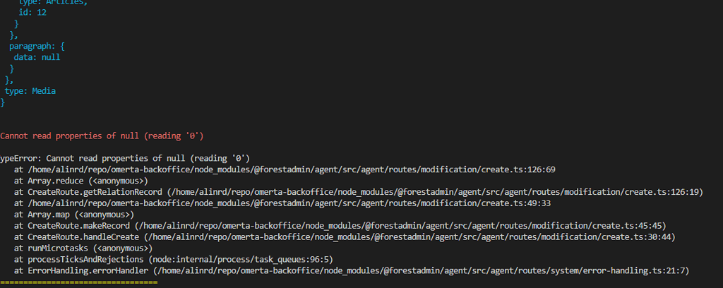 Schema read error - Help me! - Forest Admin Developers Community