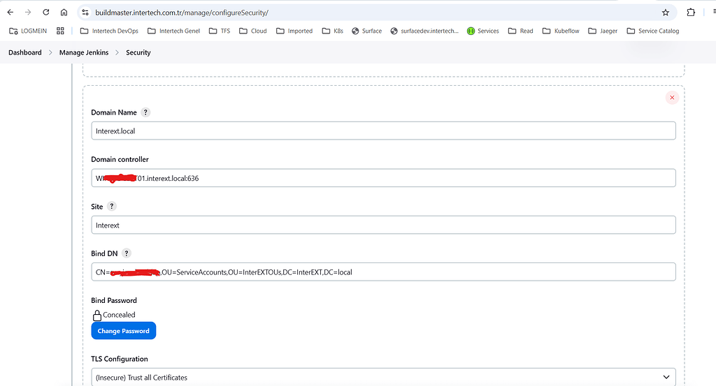 No subject alternative DNS name matching Exception - Using Jenkins - Jenkins