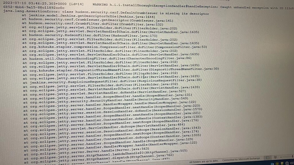 Assertionerror Class Curity Csrf Defaultcrumbissuer Is Missing Its Descriptor Ask A