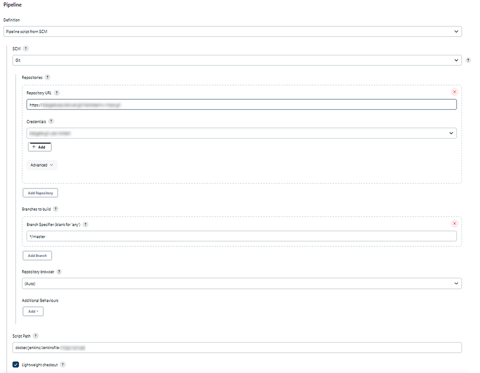 Pipeline Script from SCM: How to configure git? - Using Jenkins - Jenkins Pipeline Script from SCM: How to configure git? - Using Jenkins - Jenkins