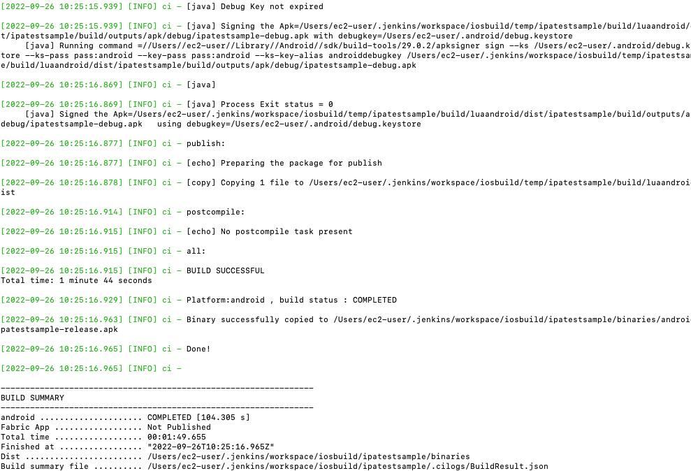 Error: wrapper script does not seem to be touching the log file in /Users/ec2-user/.jenkins ...