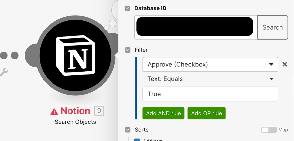 Notion search objects filter (checkboxes) - How To - Make Community