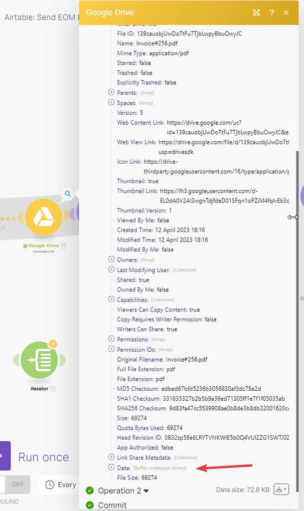 Mapping the output of Http > GetFile to a different object structure, while keeping data as ...