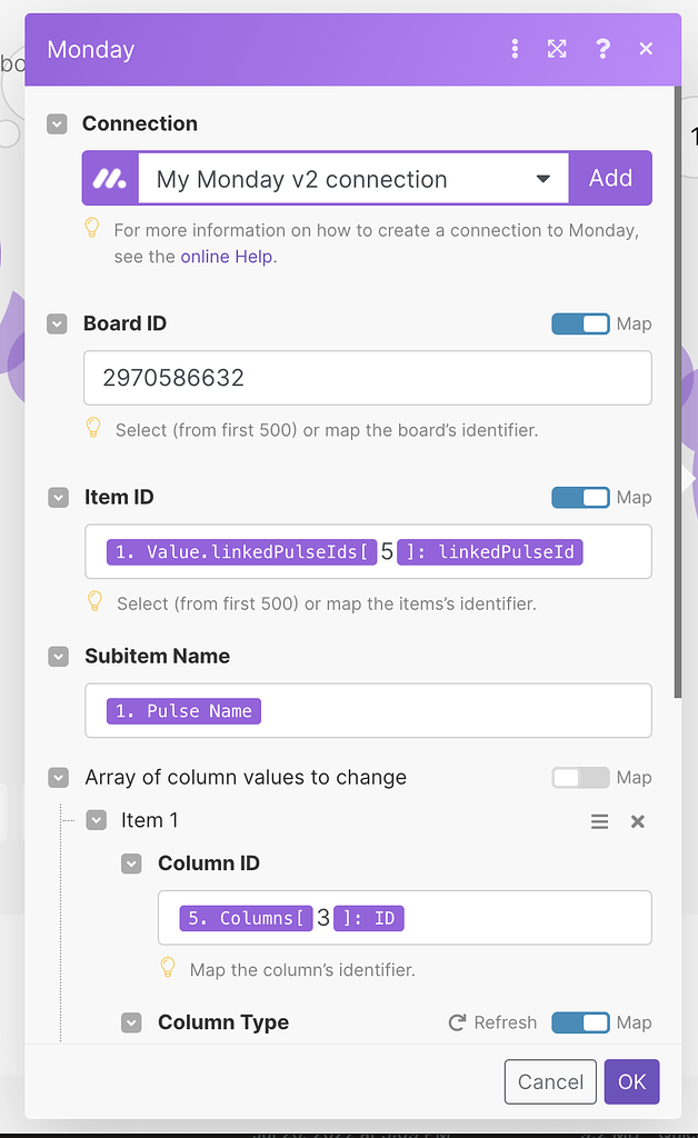 Identify the last of one or more items in a Monday.com Connect boards column selection - How To ...
