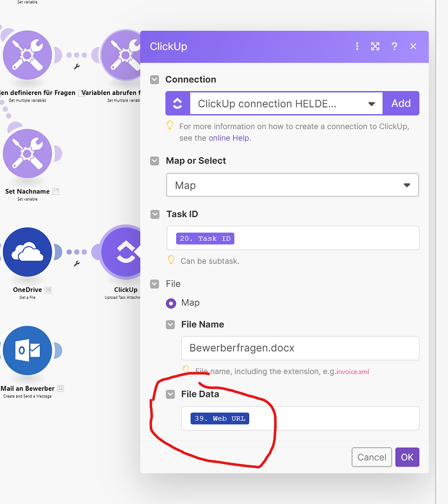 Upload a Task Attachement in ClickUp - How To - Make Community