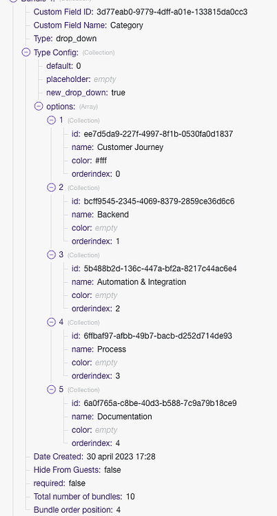 Modify a custom field in ClickUp which uses UUID (dropdown, label etc.) - Showcase - Make Community