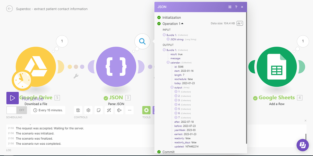 Parse JSON records to a Google Spreadsheet - How To - Make Community