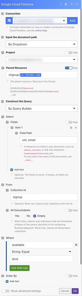 Google Cloud Firestore - Query document returns no output - How To - Make Community