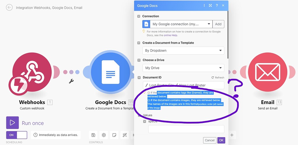 How to dynamically change images in a Google Document using Webhook - How To - Make Community