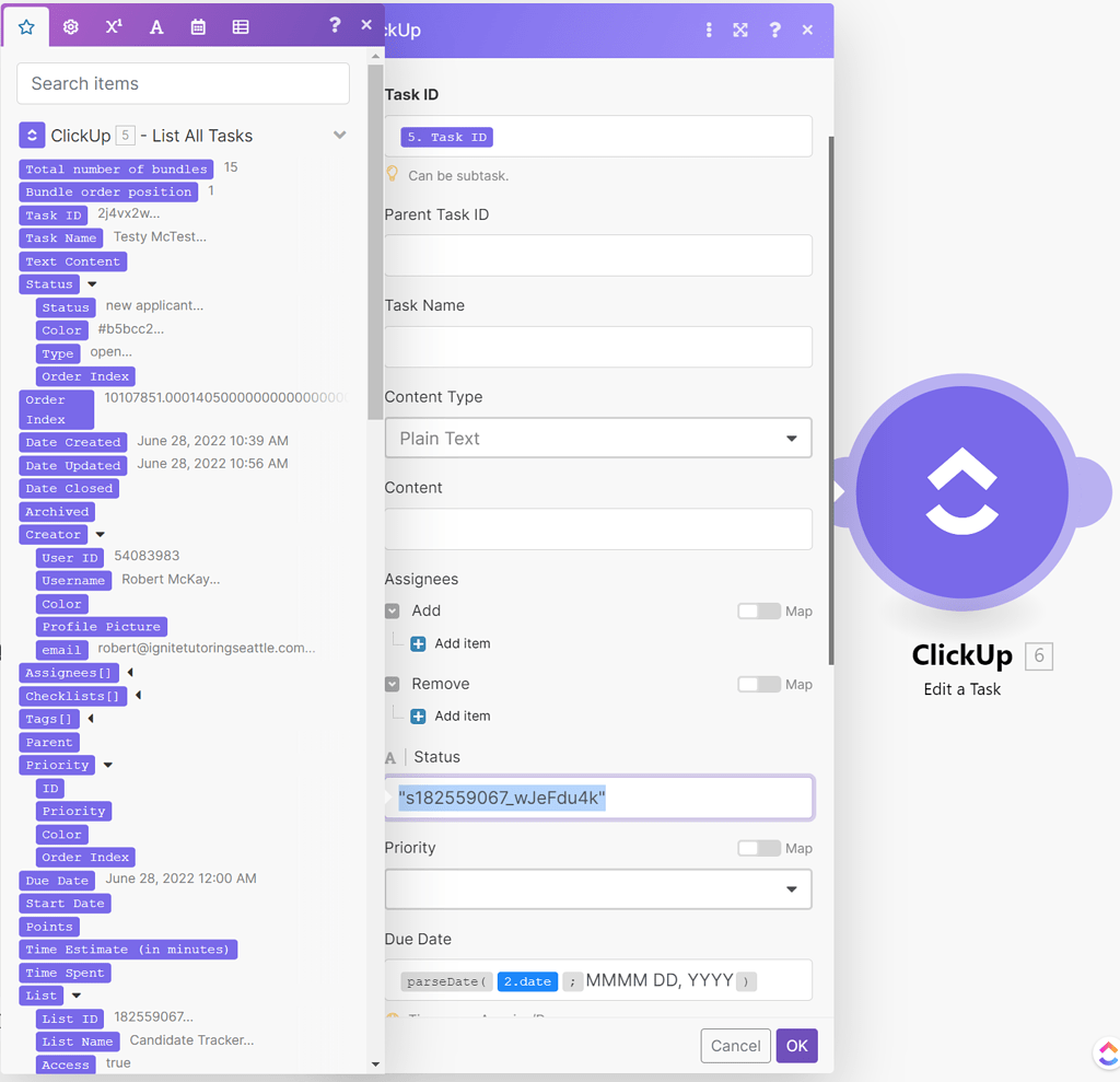 Edit Clickup Status - How To - Make Community