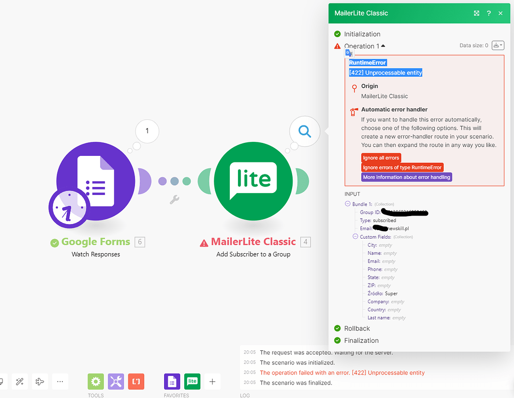 Google forms + Mailerlite - How To - Make Community