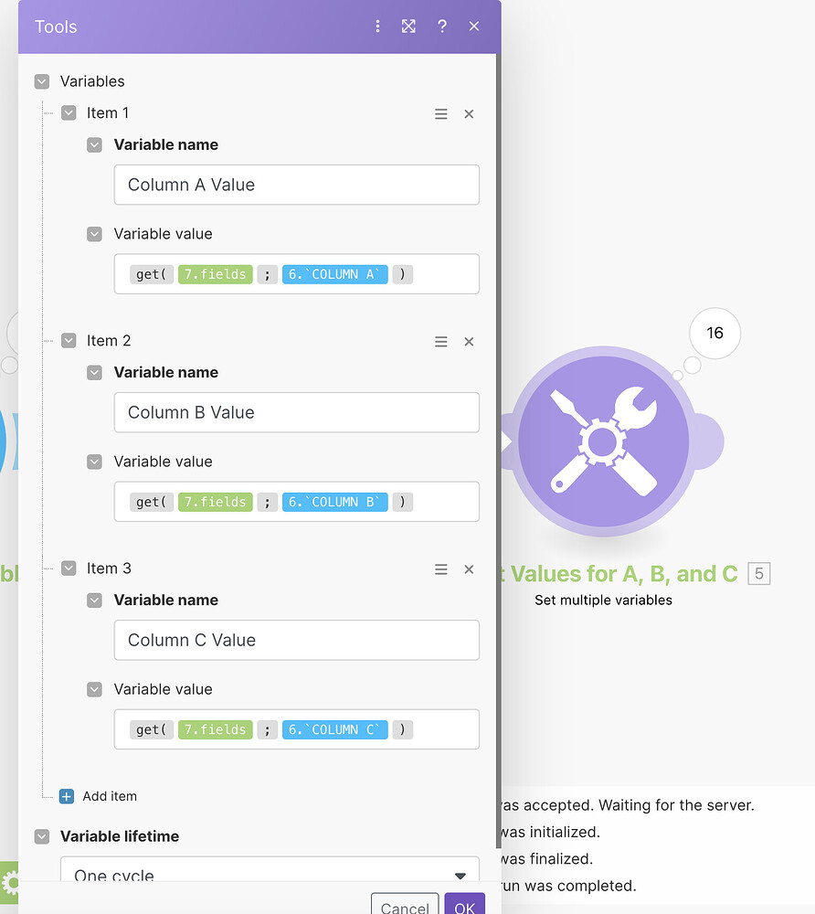 Creating variables - How To - Make Community