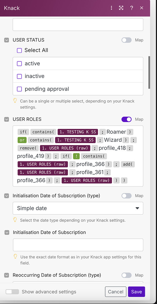 Knack - Add/remove multiple USER ROLES at once based on if and else if situations - How To ...