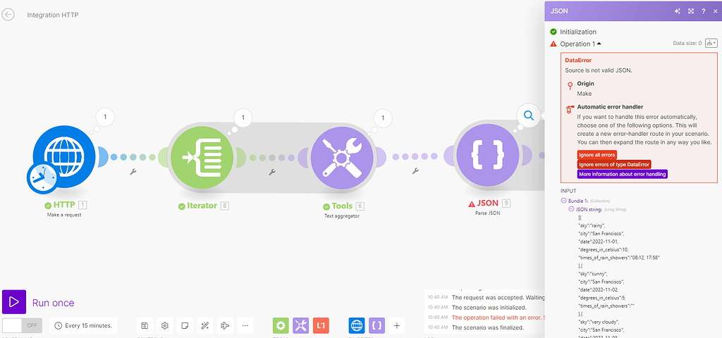 Error: Source is not valid JSON - How To - Make Community